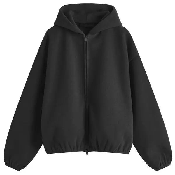 Fear Of God Brushed Hooded Bomber Jacket - Black