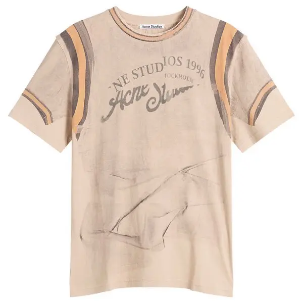 Acne Studios Eram Graphic Trompe L'oeil Printed T-shirt