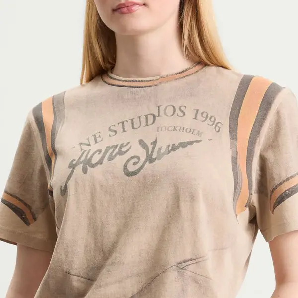 Acne Studios Eram Graphic Trompe L'oeil Printed T-shirt