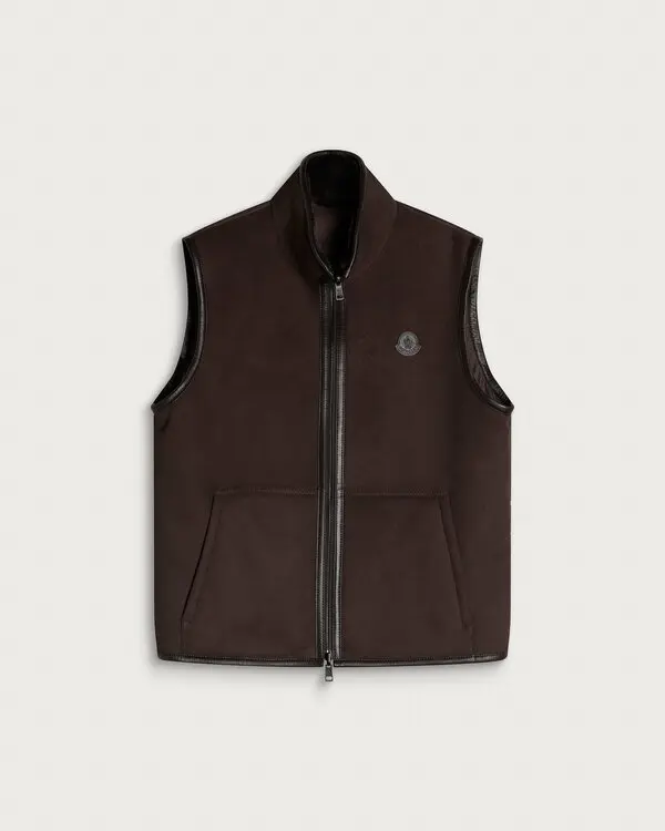 Moncler Rysfen Shearling Vest Jacket