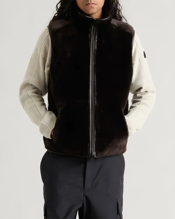 Moncler Rysfen Shearling Vest Jacket
