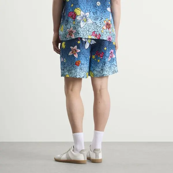 Casablanca Collage D’icones Graphiques Silk Shorts | | 100% Silk | End Clothing