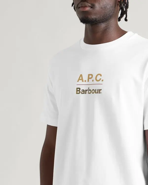 Barbour X A.p.c. Logo T-shirt