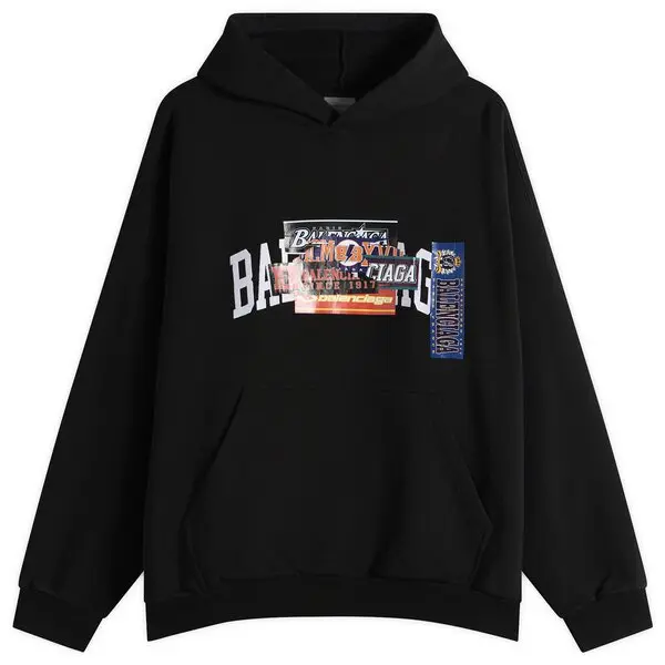 Balenciaga Bumper Sticker Regular Fit Hoodie