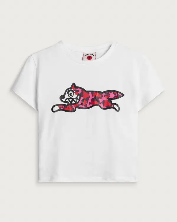 ICECREAM Leopard Running Dog Baby T-shirt