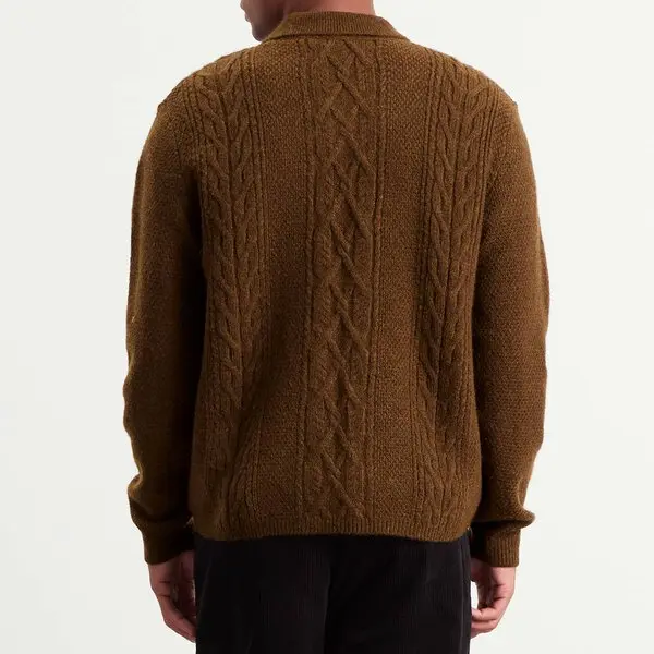 WAX LONDON Friar Zip Knit Jacket