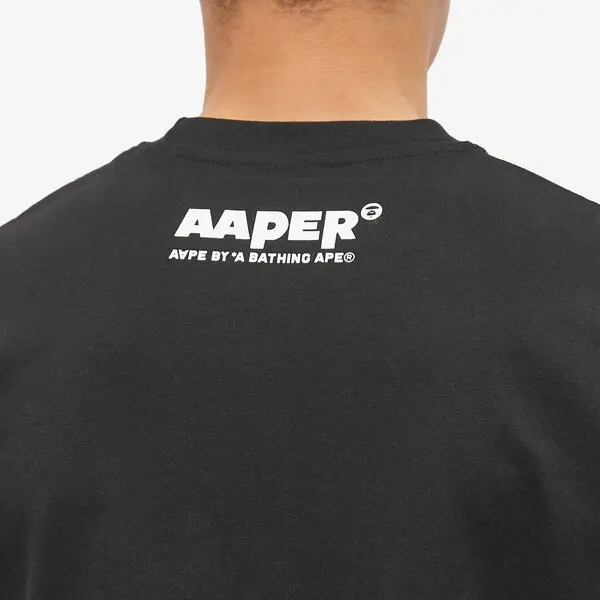 AAPE BY *A BATHING APE X Eric Inkala Moon Head T-shirt