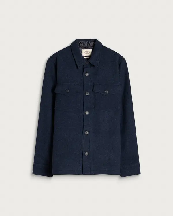 Portuguese Flannel Wool Field Tweed Overshirt