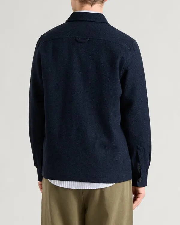Portuguese Flannel Wool Field Tweed Overshirt