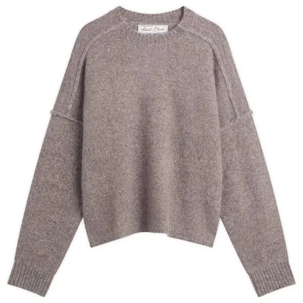 ABOUT:BLANK Exposed Mock Neck Jumper - Biscuit