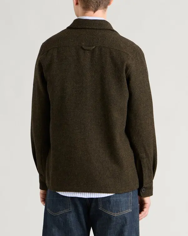 Portuguese Flannel Wool Field Tweed Overshirt