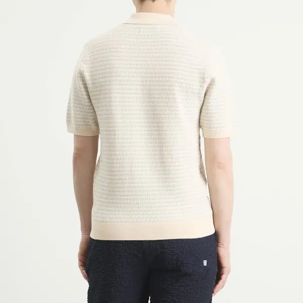 WAX LONDON Naples Mini Geo Knit Polo