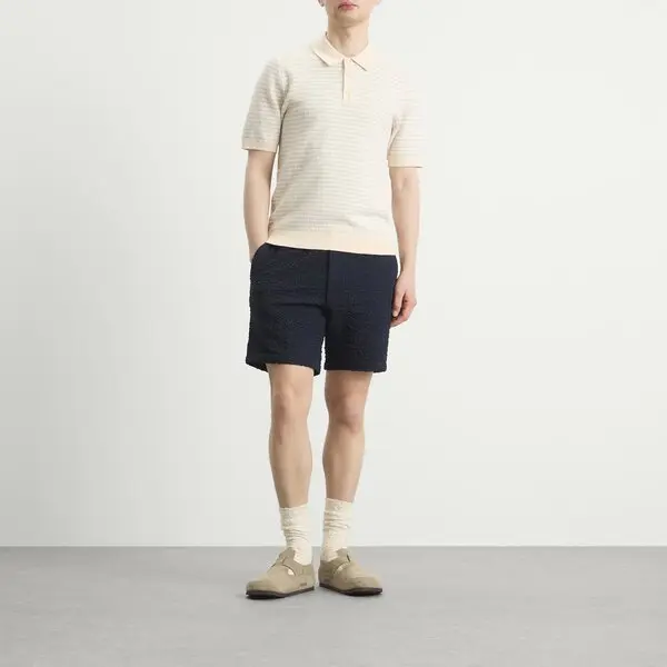 WAX LONDON Naples Mini Geo Knit Polo