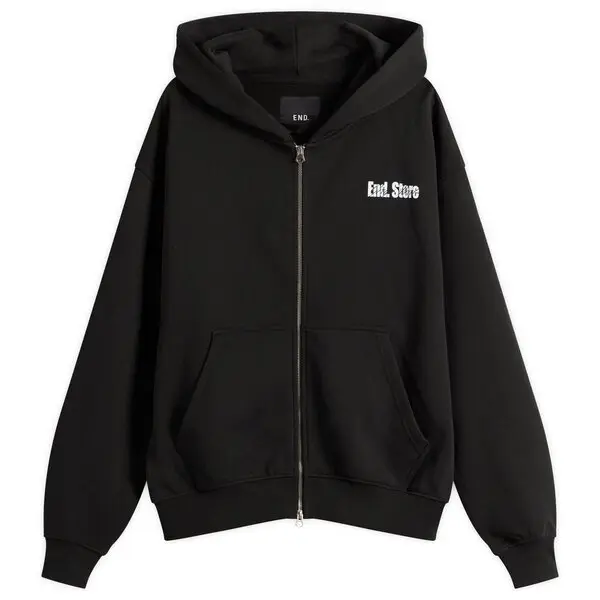 END. Newcastle Zip Hoodie - Black