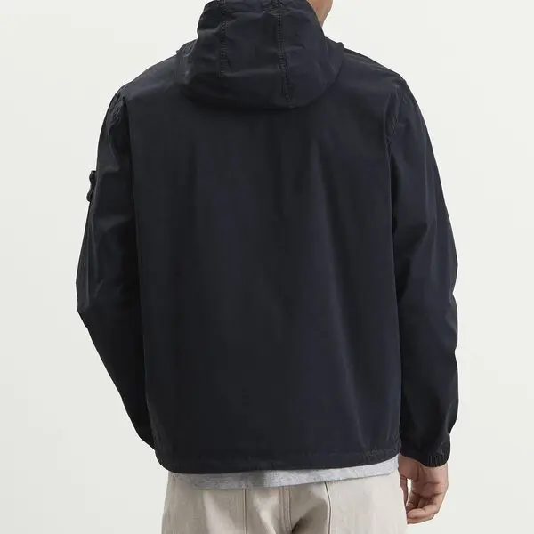 Stone Island Organic Cotton Twill Hooded Jacket