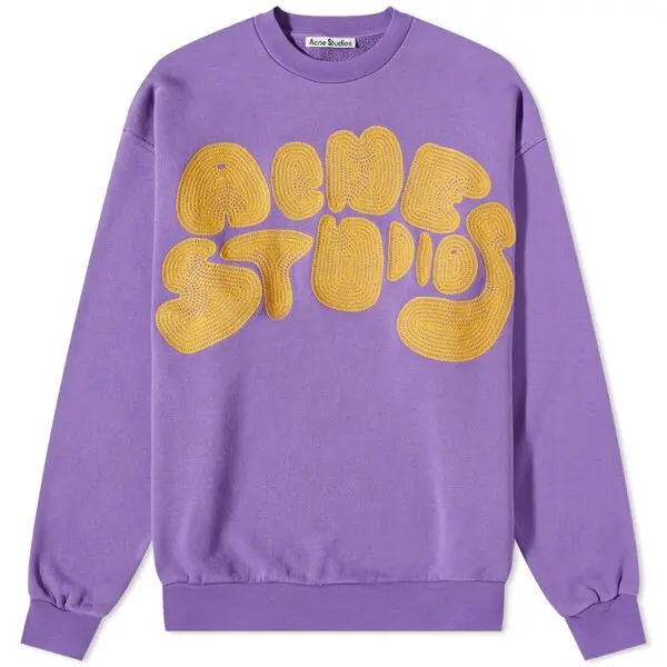 Acne Studios Fyre Bubble Logo Crew Sweatshirt
