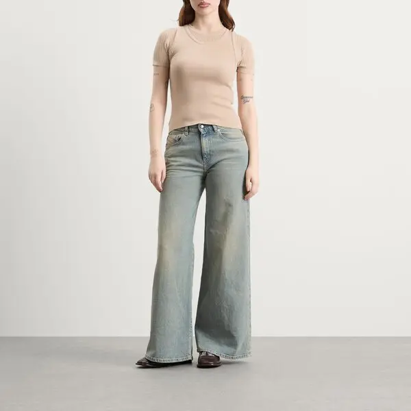 Acne Studios Kred Thin Ribs Layered T-shirt