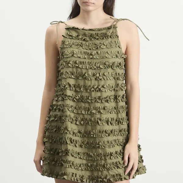 DAMSON MADDER Leili Ruffle Mini Dress