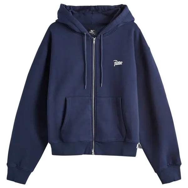 PATTA Classic Zip Hoodie - Black Iris
