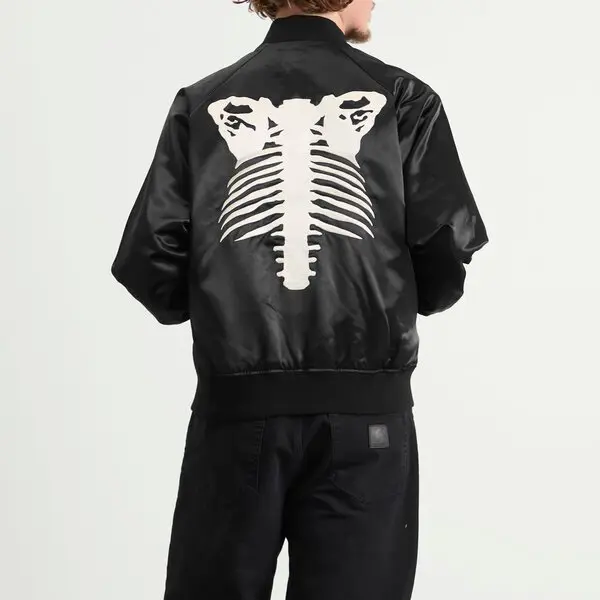 A BATHING APE Skeleton Logo Souvenir Jacket
