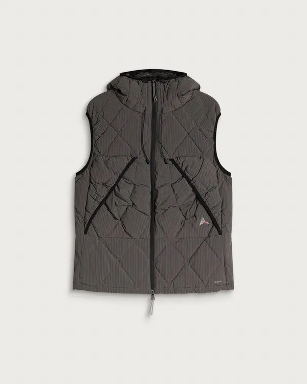 ROA Nuna 800 Fill Power Pinstriped Down Vest Jacket