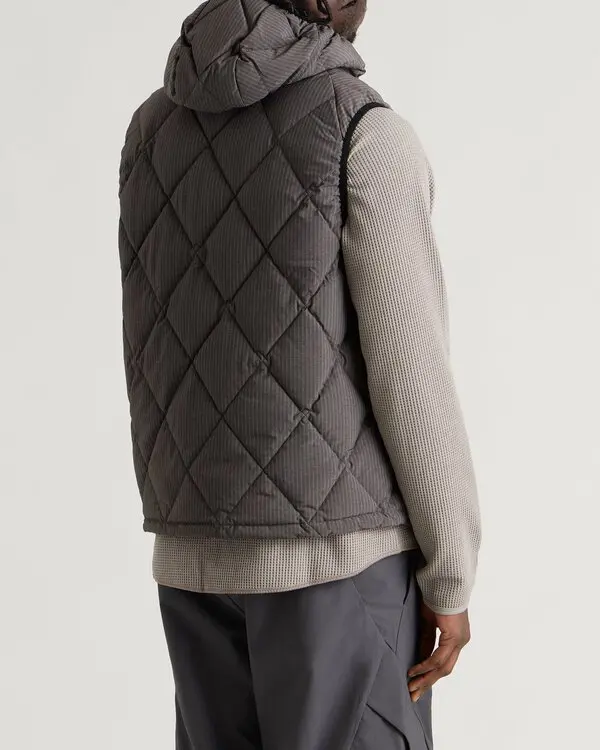 ROA Nuna 800 Fill Power Pinstriped Down Vest Jacket