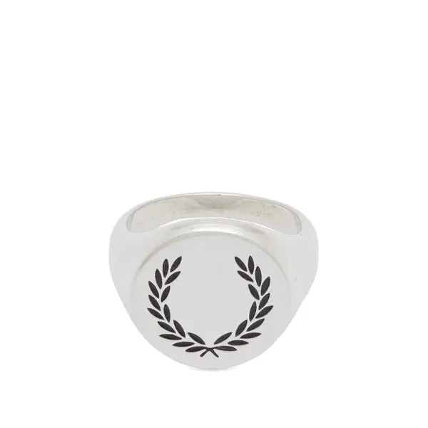 Fred Perry Laurel Wreath Signet Ring - Silver