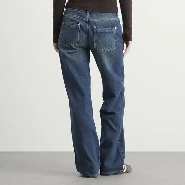 PEACHY DEN Goldie Wide Leg Jeans