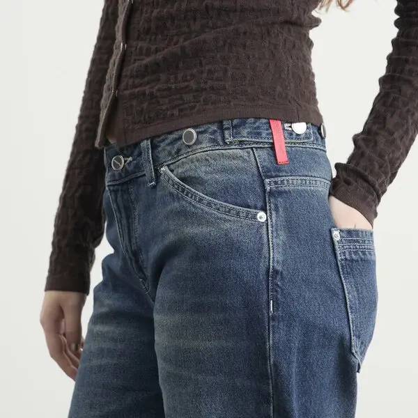PEACHY DEN Goldie Wide Leg Jeans