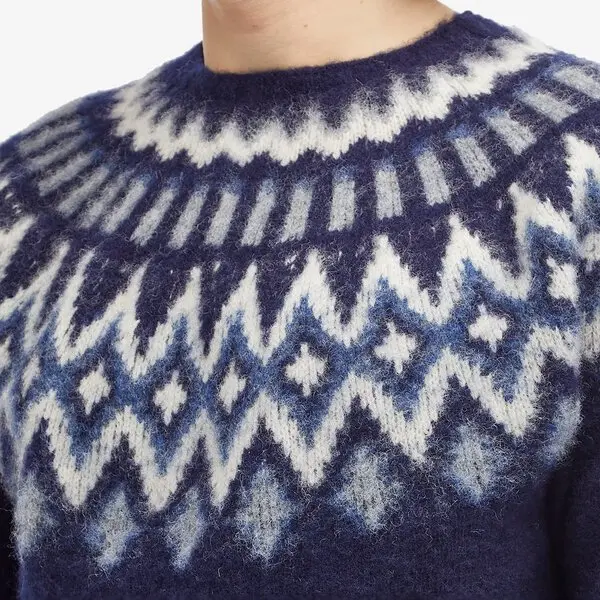 HOWLIN BY MORRISON Howlin' Future Fantasy Fair Isle Crew Knit