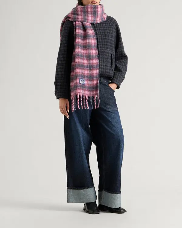 DAMSON MADDER Brushed Fluffy Scarf
