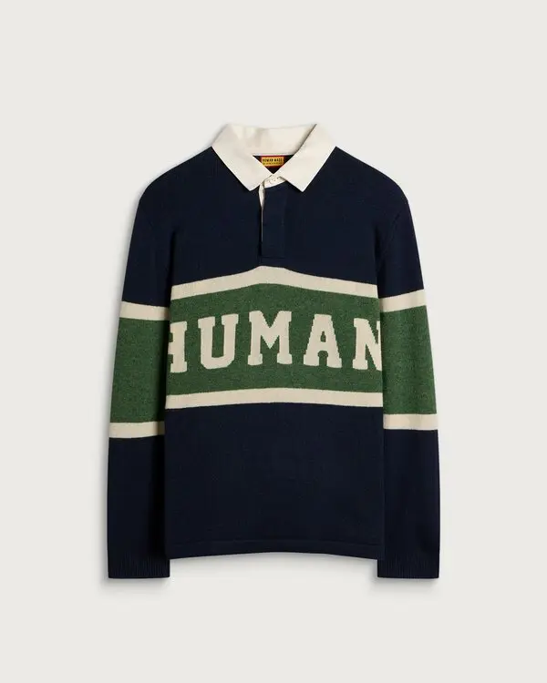 HUMAN MADE Knit Rugby Shirt