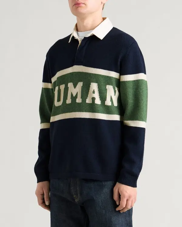 HUMAN MADE Knit Rugby Shirt