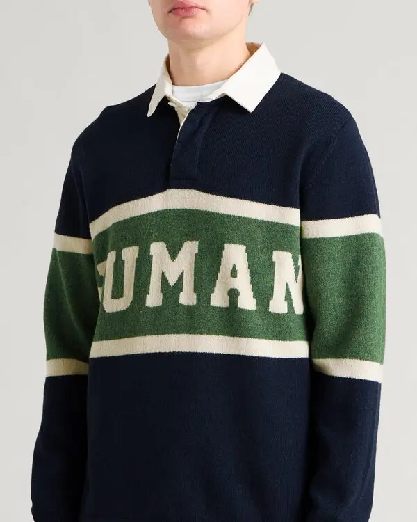 HUMAN MADE Knit Rugby Shirt