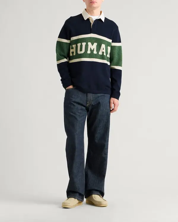 HUMAN MADE Knit Rugby Shirt