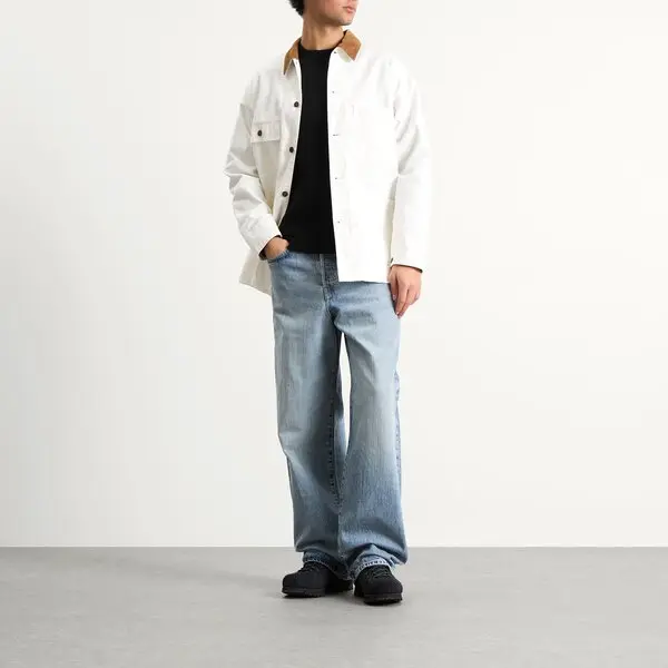 BEAMS Waffle Crew Neck Sweatshirt