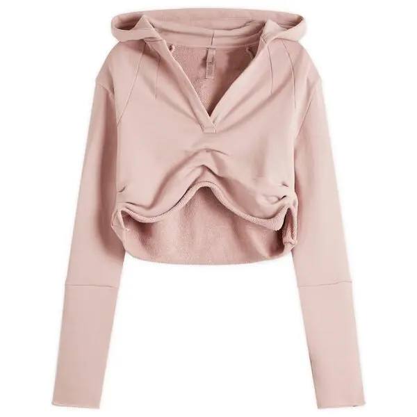 SKIMS Shoulder Pad Cropped Hoodie - Fawn