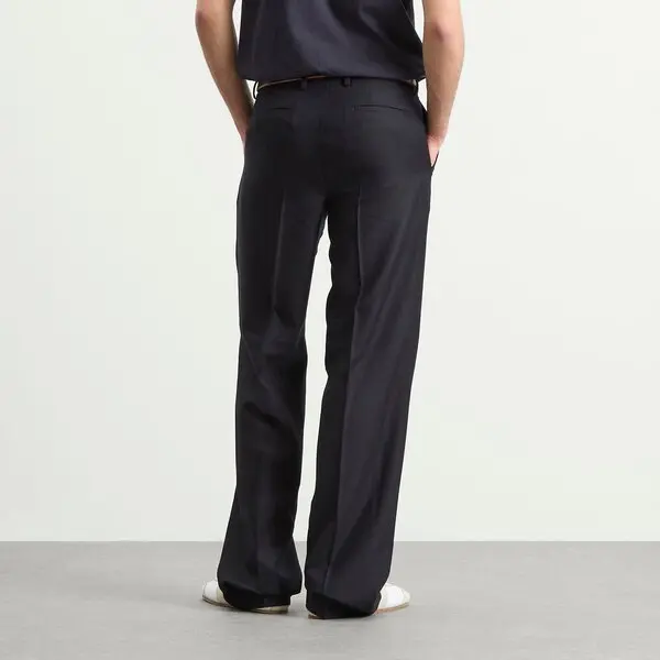 Dries Van Noten Pinstripe Worsted Wool Trouser