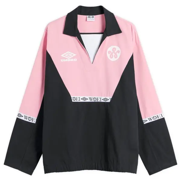UMBRO X Woei Drill Top Sweatshirt - Black/pink