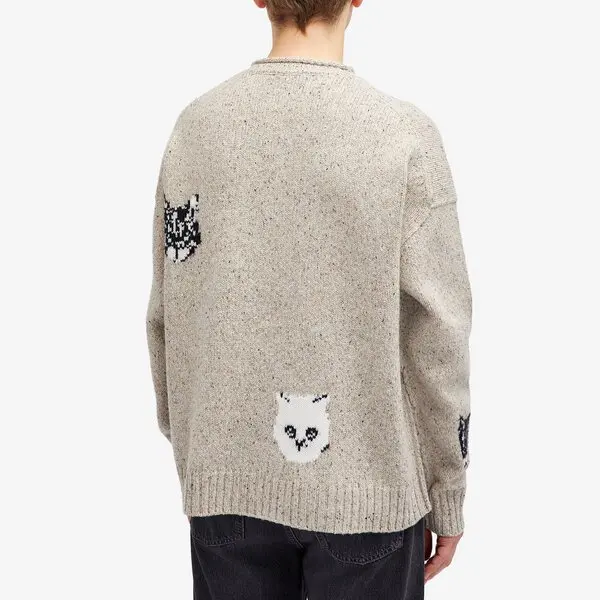 Acne Studios Kuelu Cat Jacquard Jumper Sweatshirt