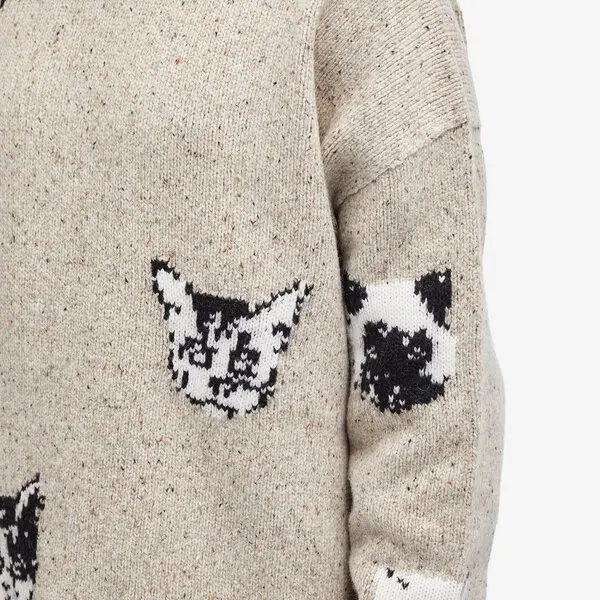 Acne Studios Kuelu Cat Jacquard Jumper Sweatshirt