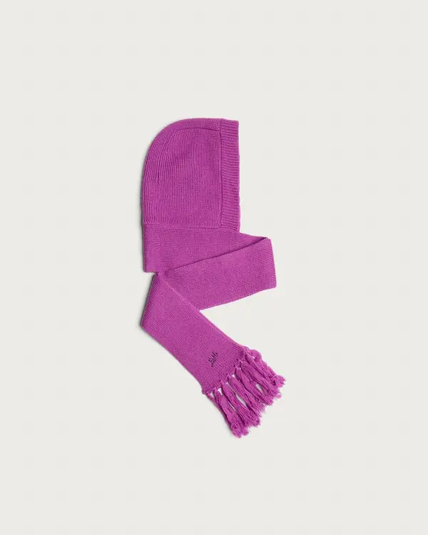 DAMSON MADDER Tassel Hooded Scarf