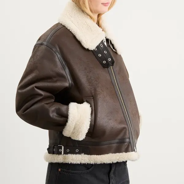 DUNST Oversized Shearling Jacket
