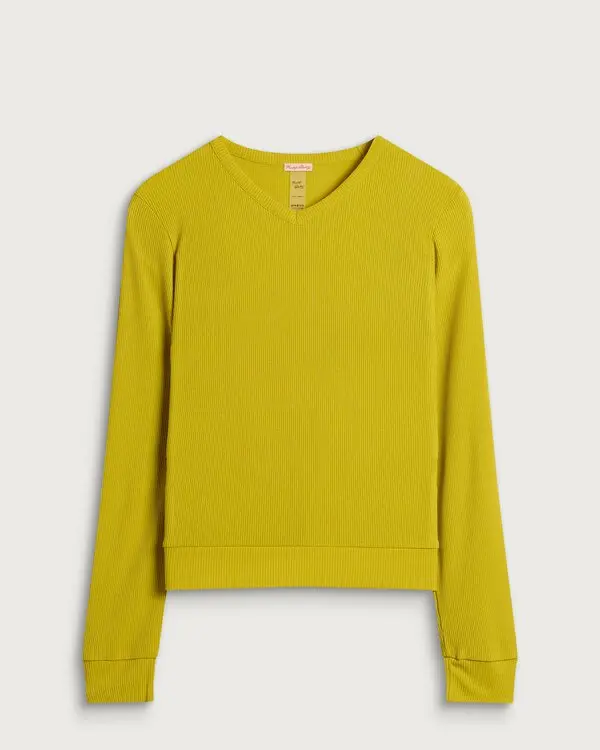 FRUITY BOOTY Sheer Knit V-neck Jumper