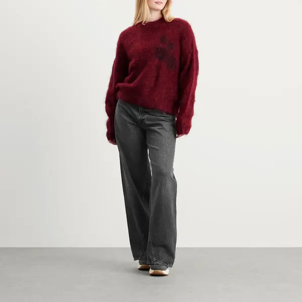 Isabel Marant Étoile Mirella Fluffy Logo Knit