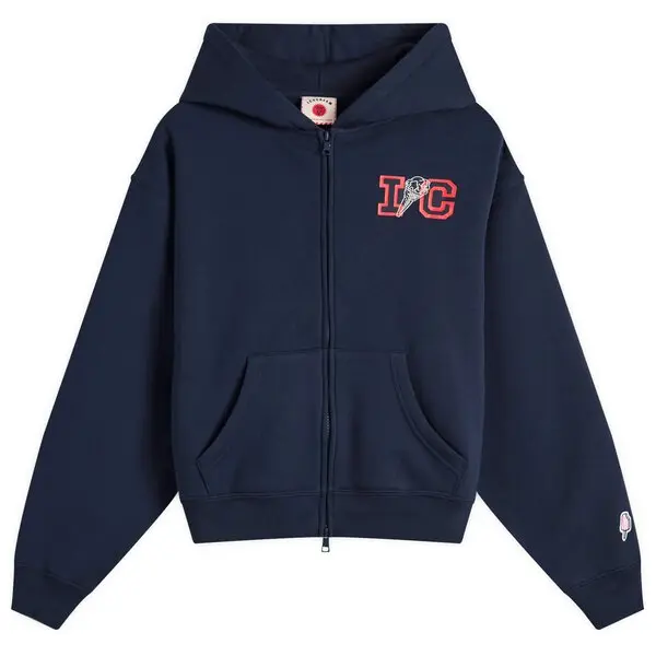ICECREAM Cone Cropped Zip Through Hoodie