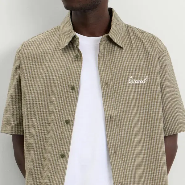 BOUND Gingham Cropped Shirt