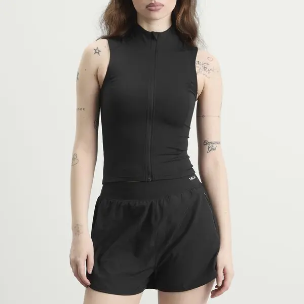 TALA Skinluxe Sleeveless Zip Through Running Top
