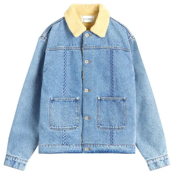 Drole De Monsieur Lined Denim Trucker Jacket