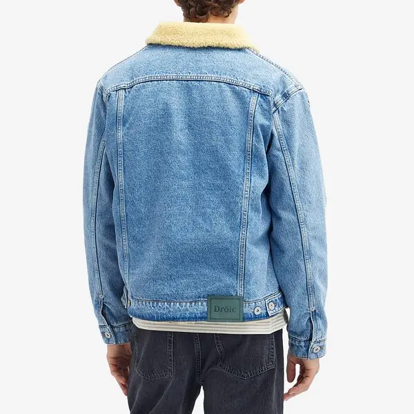 Drole De Monsieur Lined Denim Trucker Jacket